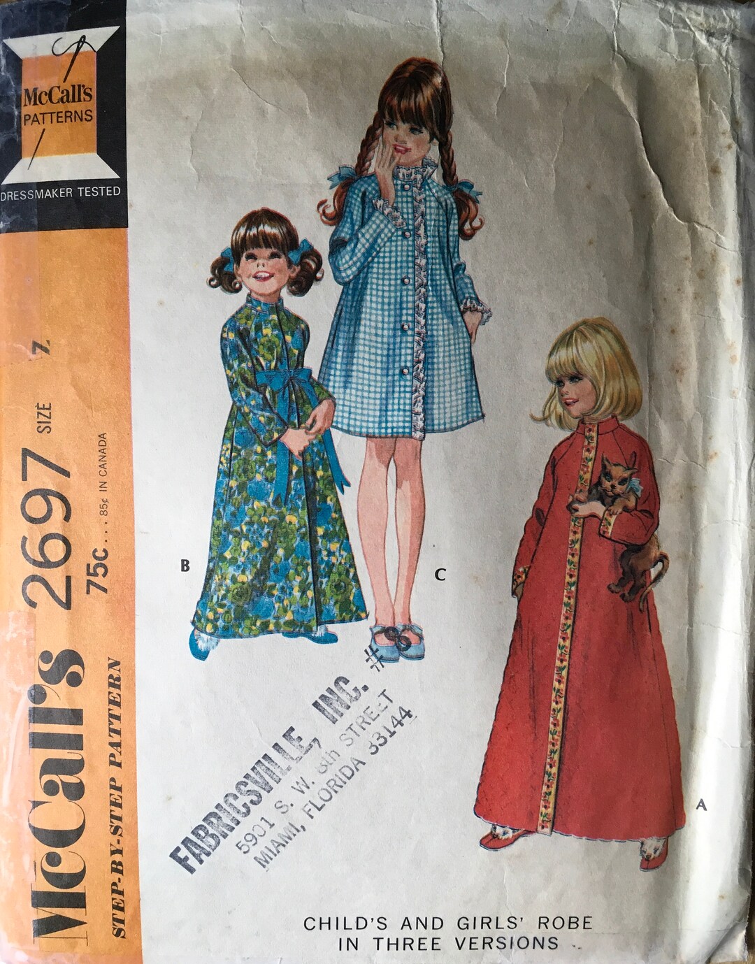 Mccall's 2697 Sewing Pattern vintage CUT - Etsy