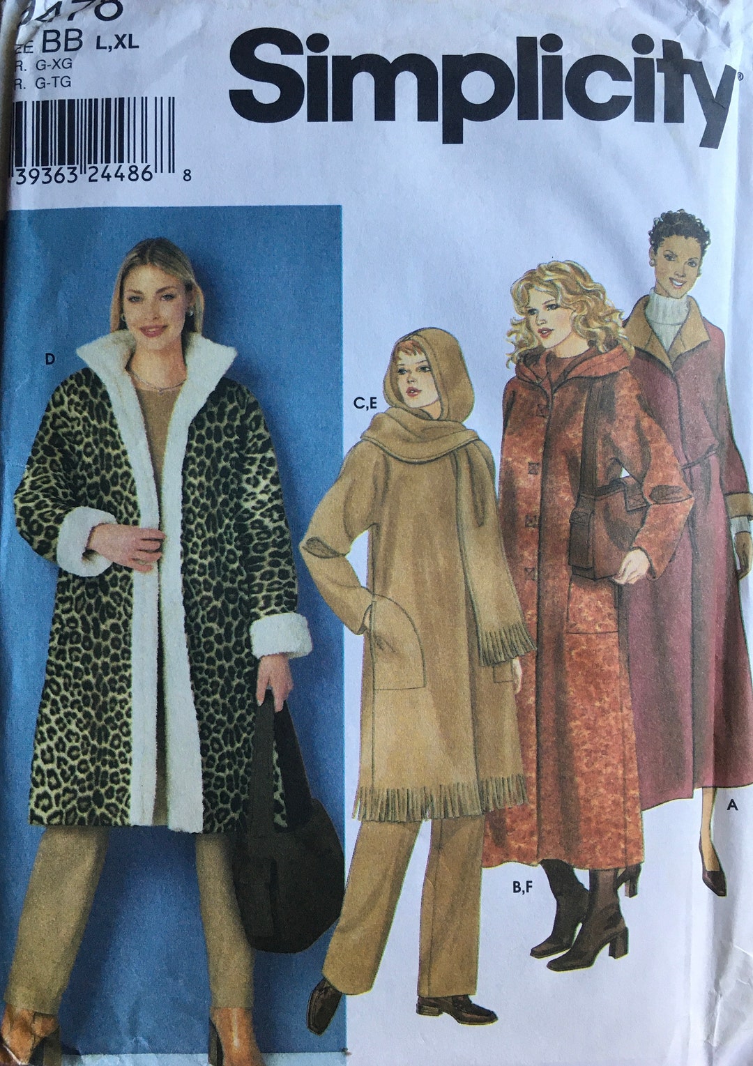Simplicity 9478 Sewing Pattern vintage UNCUT - Etsy