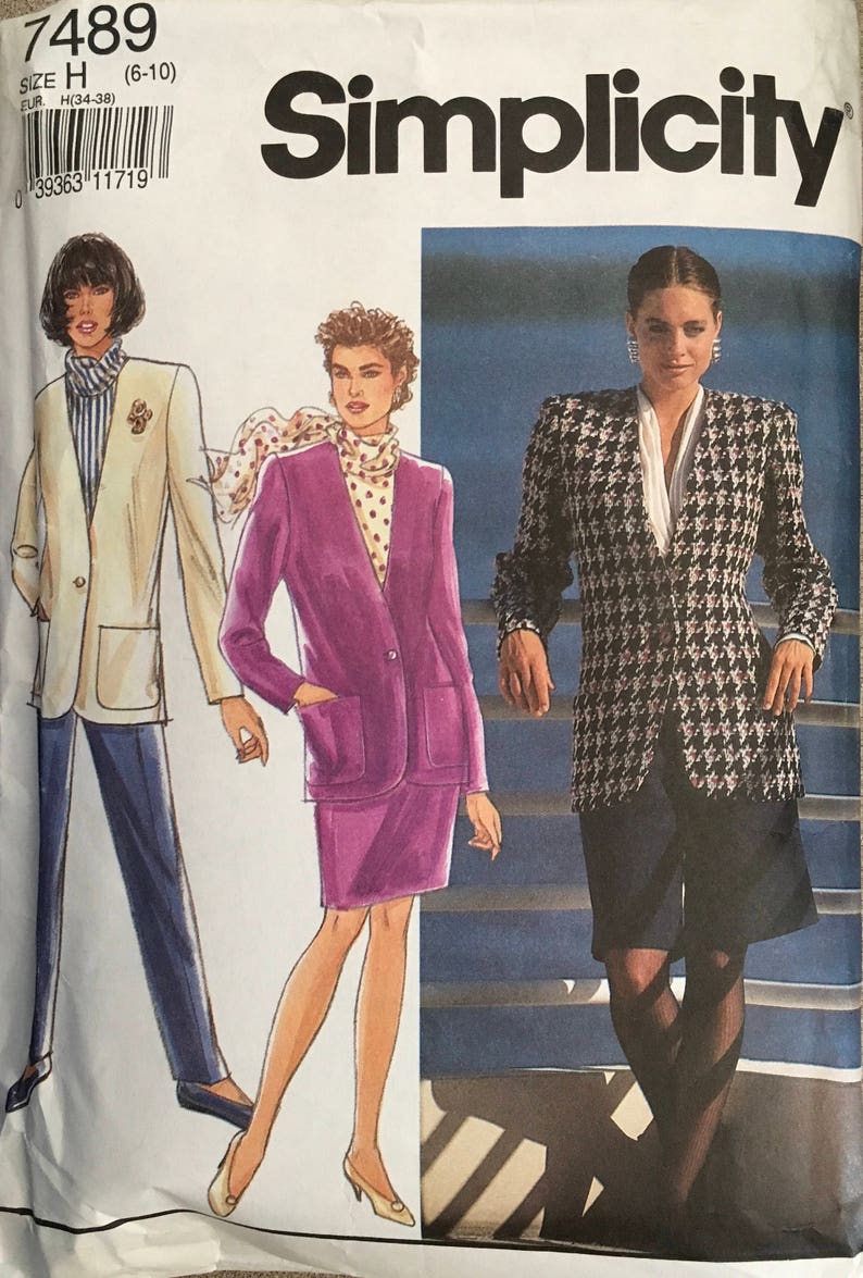 Simplicity 7489 Sewing Pattern vintage CUT - Etsy