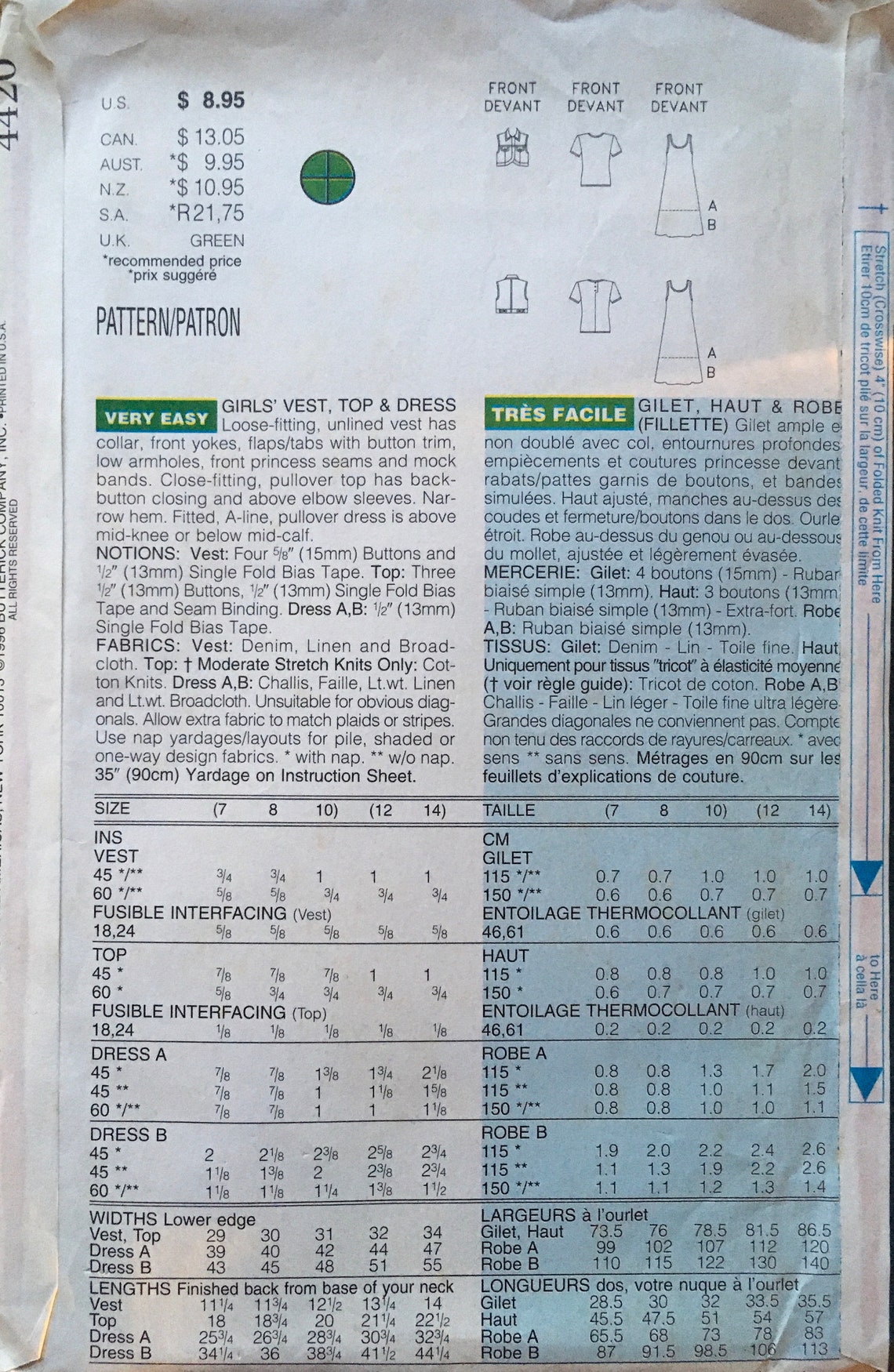 Busybodies 4420 Sewing Pattern vintage UNCUT - Etsy