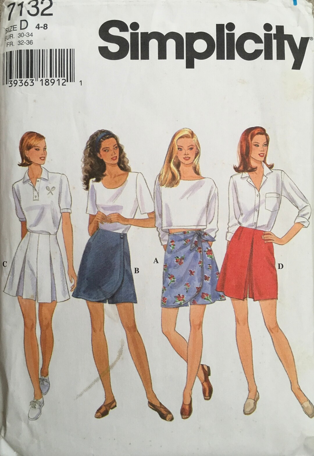 Simplicity 7132 Sewing Pattern vintage CUT - Etsy
