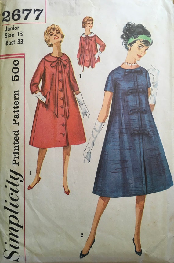 Simplicity 2677 Sewing Pattern vintage CUT - Etsy