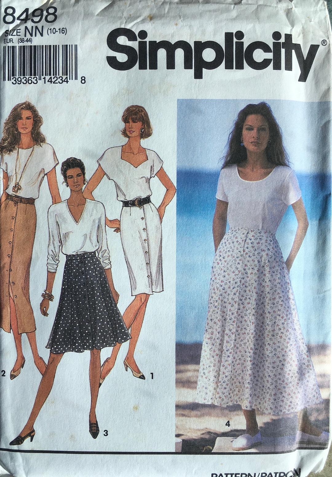 Simplicity 8498 Sewing Pattern vintage UNCUT/CUT - Etsy
