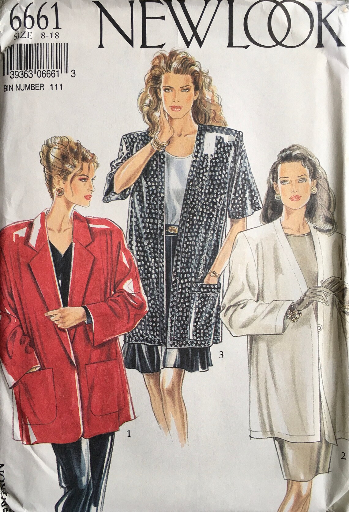 New Look 6661 Sewing Pattern Vintage UNCUT | Etsy