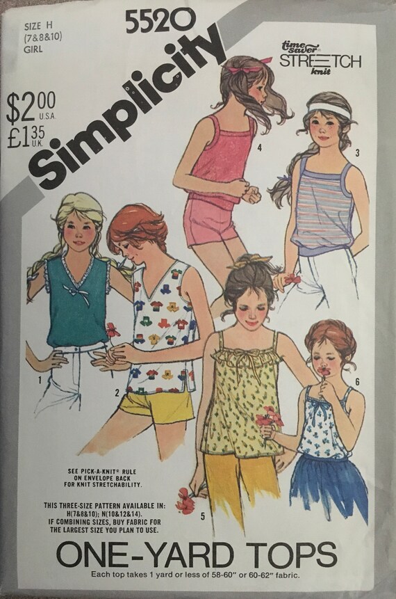 Simplicity 5520 Sewing Pattern vintage CUT | Etsy