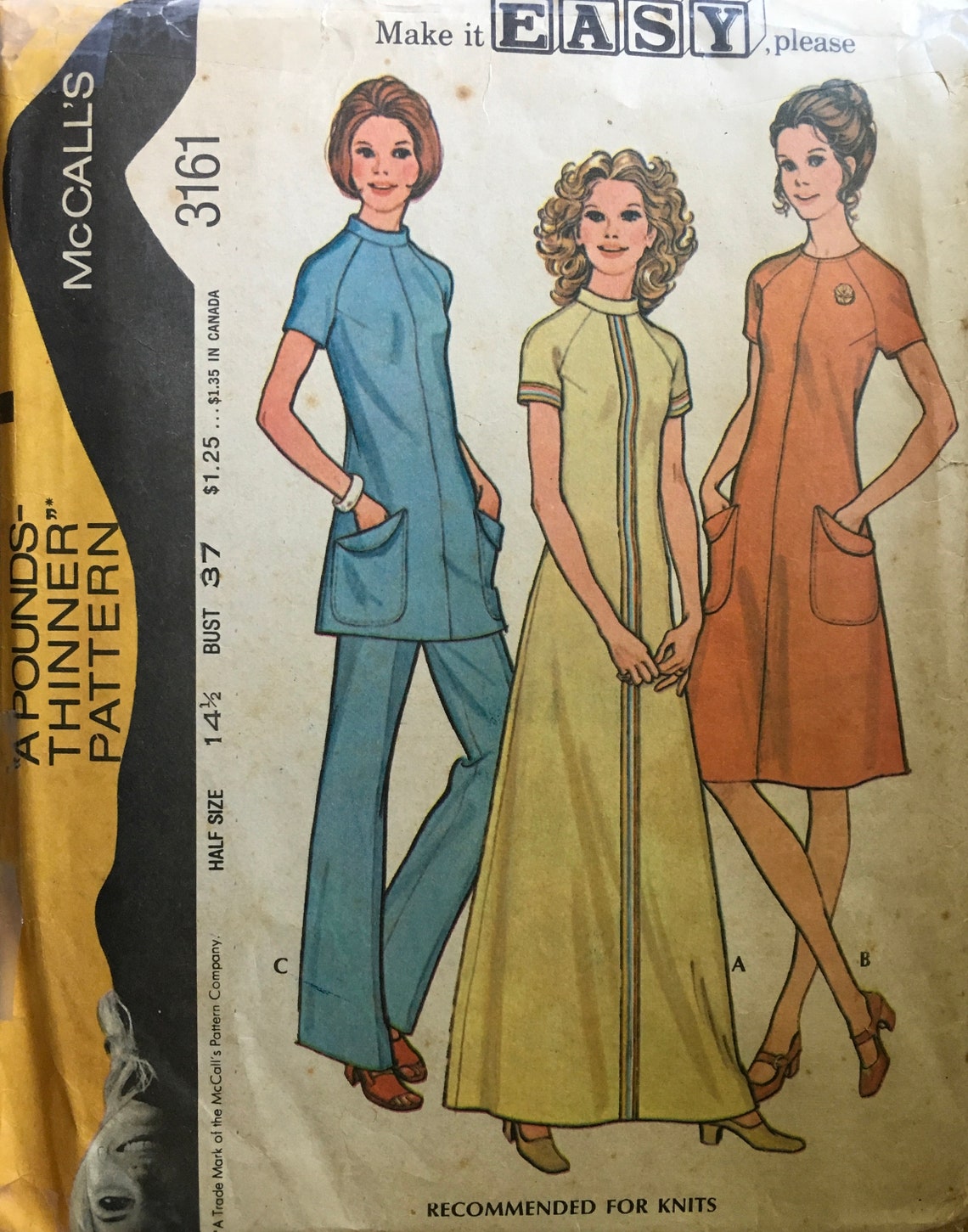 Mccall's 3161 Sewing Pattern vintage CUT - Etsy