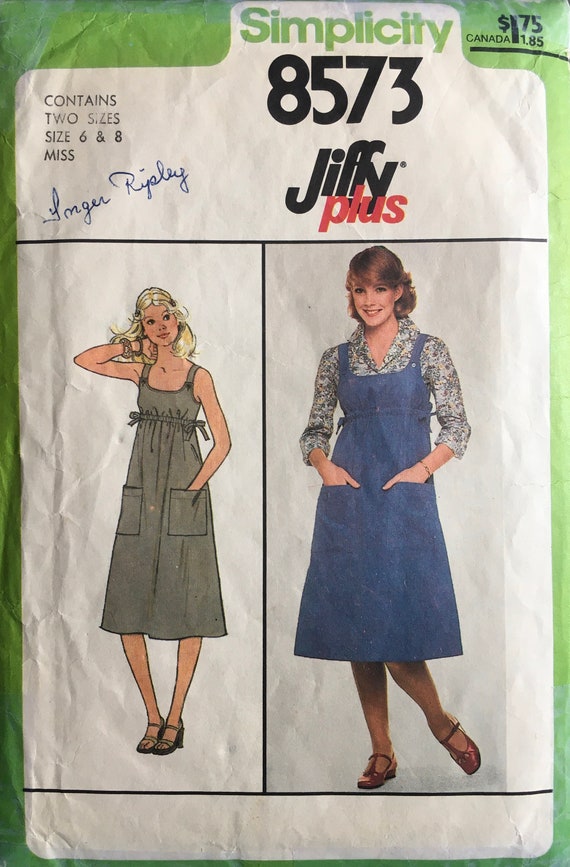 Simplicity 8573 Sewing Pattern vintage CUT | Etsy