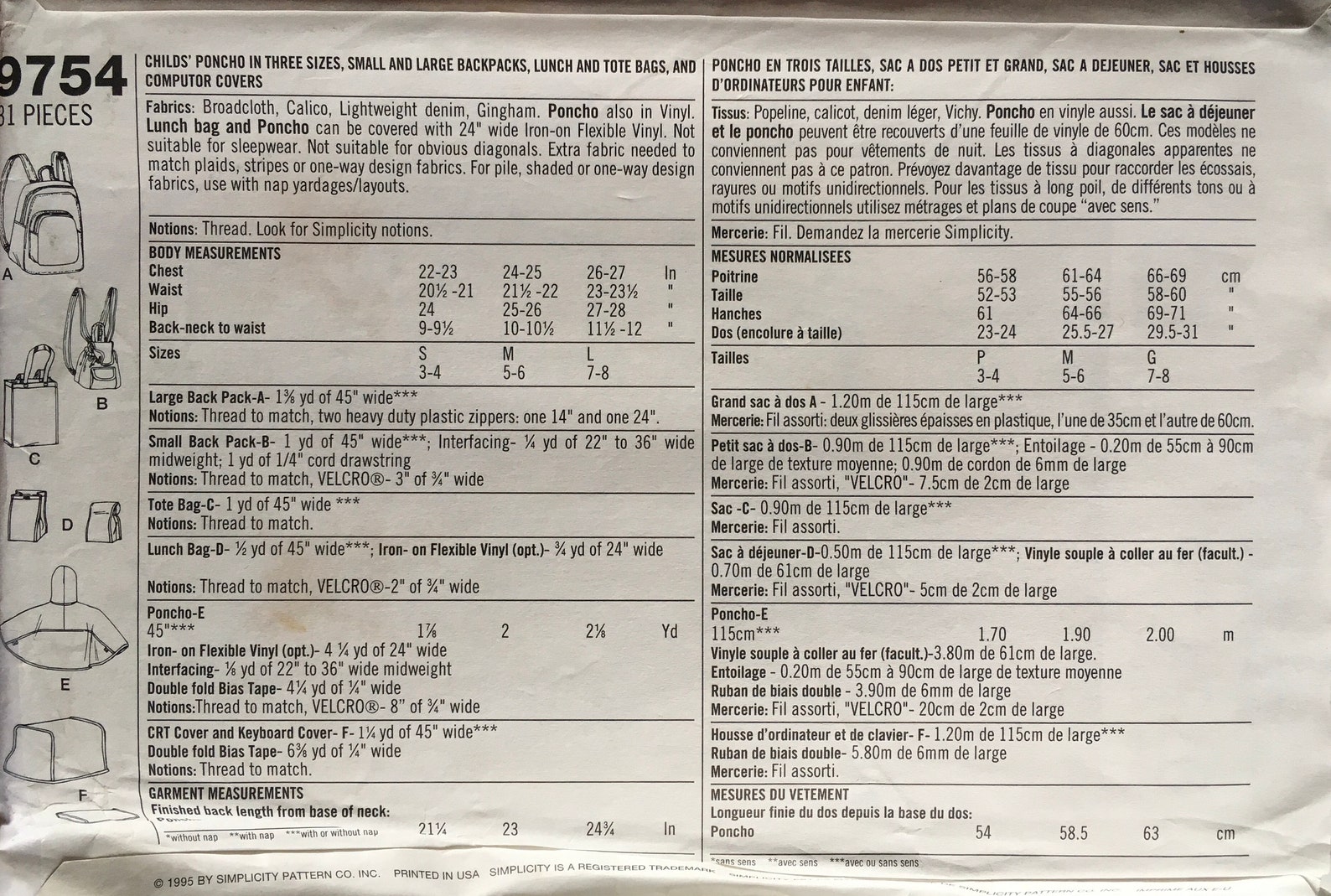 Simplicity 9754 Sewing Pattern vintage UNCUT | Etsy