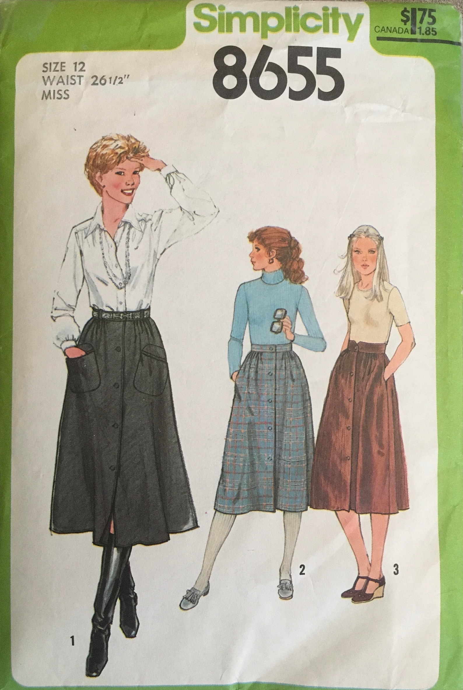 Simplicity 8655 Sewing Pattern vintage CUT - Etsy