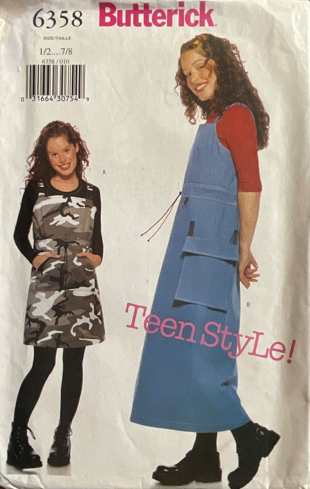 Butterick 6358 Sewing Pattern vintage UNCUT - Etsy