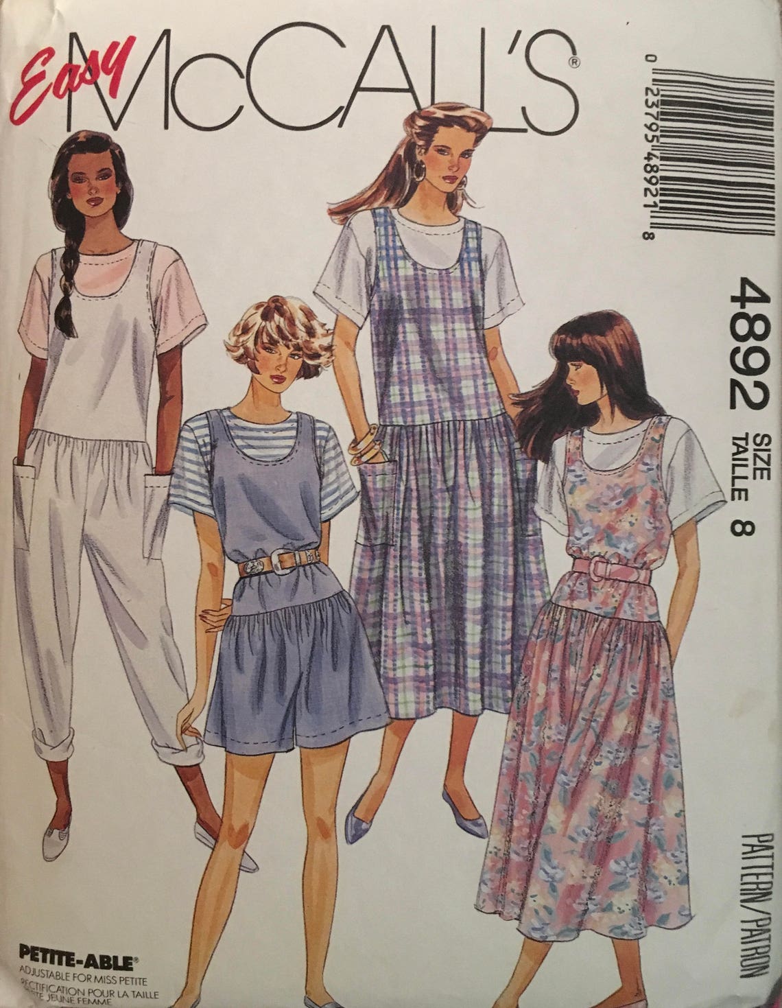 Mccall's 4892 Sewing Pattern vintage CUT - Etsy