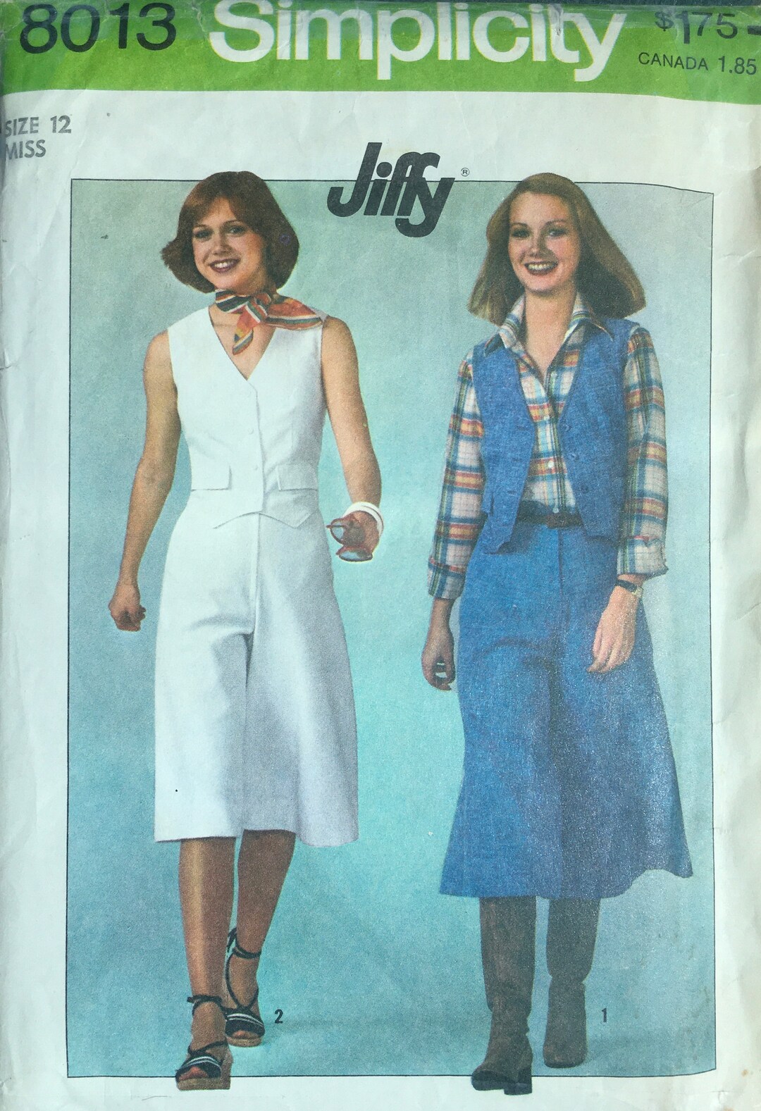 Simplicity 8013 Sewing Pattern vintage CUT - Etsy