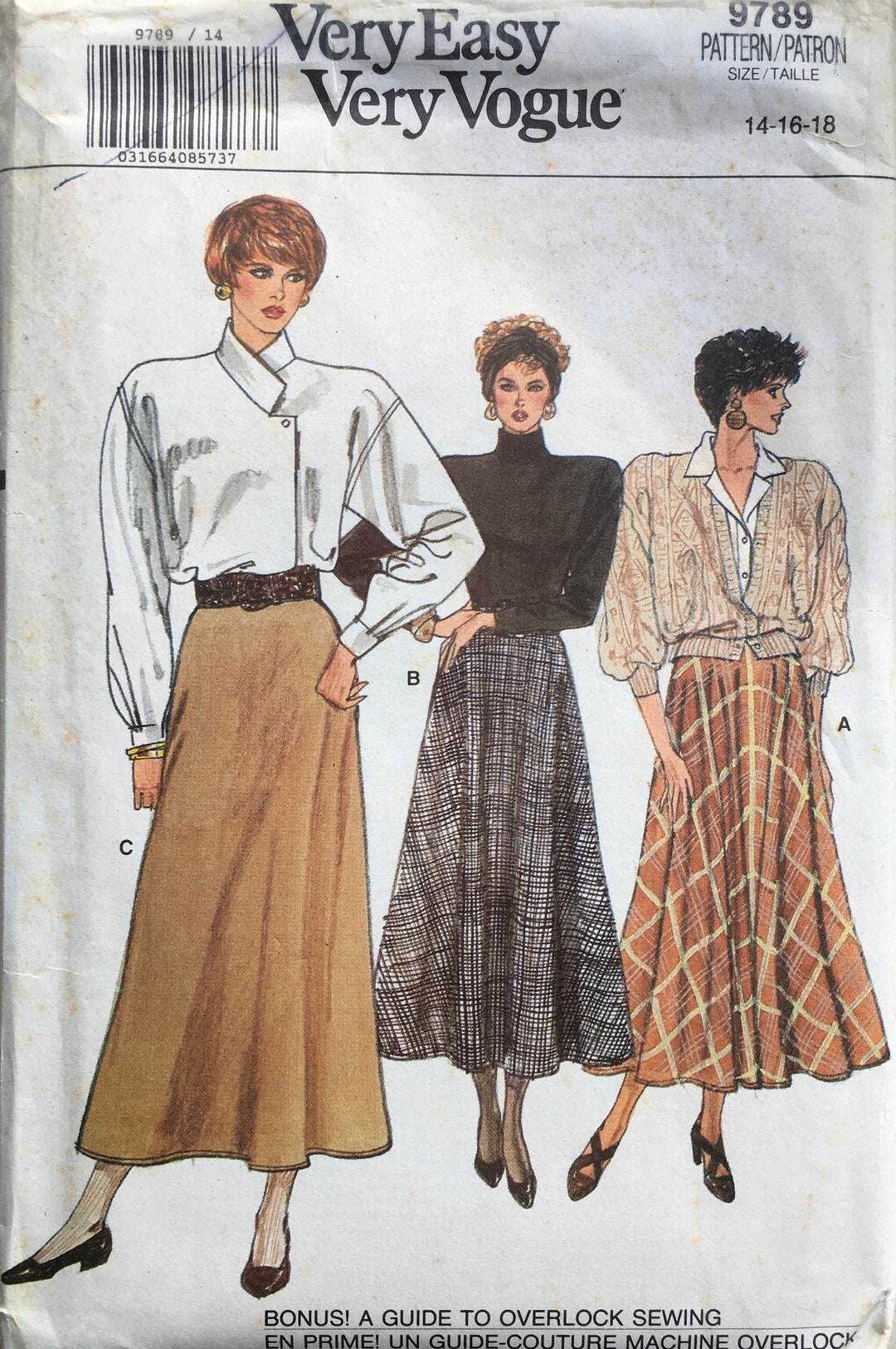 Vogue 9789 Sewing Pattern vintage UNCUT - Etsy