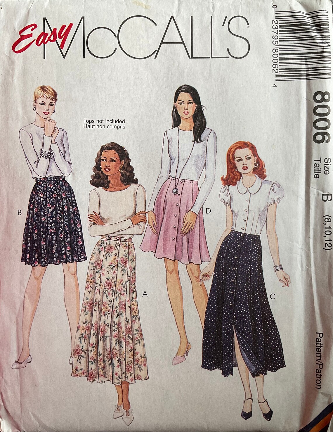 Mccall's 8006 Sewing Pattern vintage UNCUT - Etsy