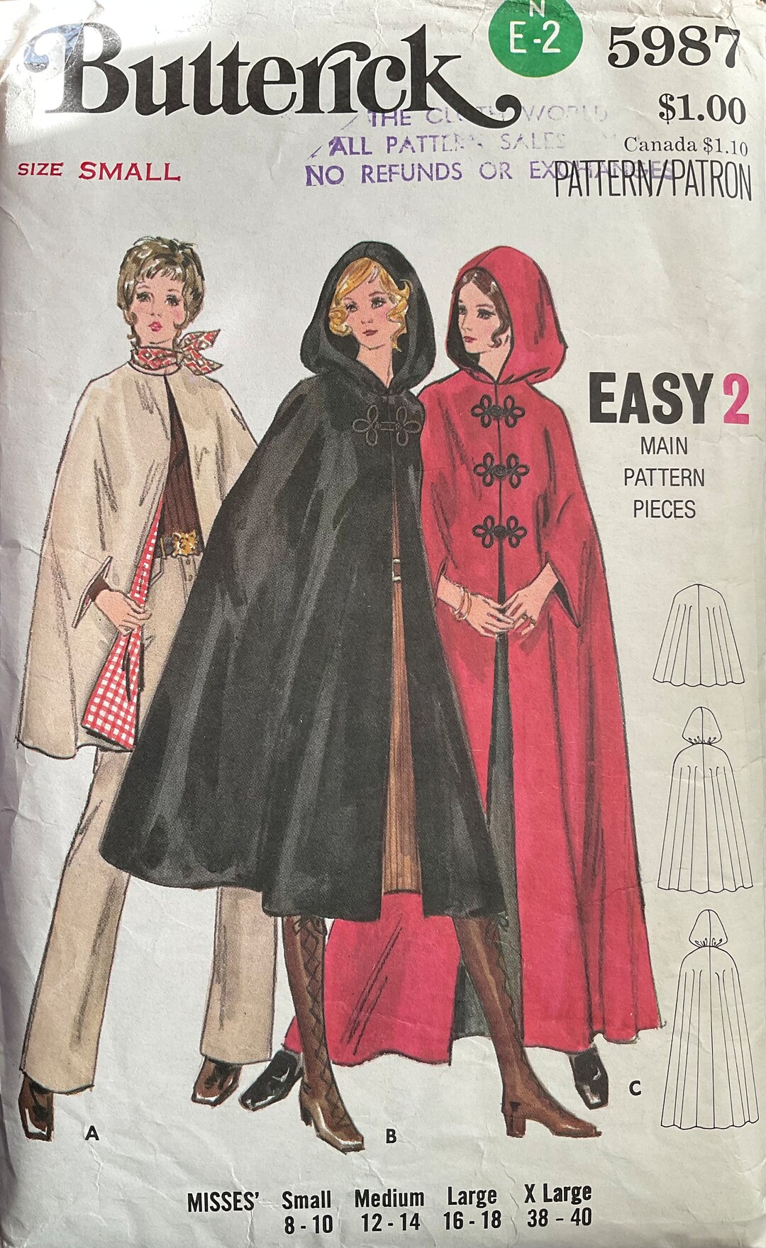 Butterick 5987 Sewing Pattern vintage CUT - Etsy