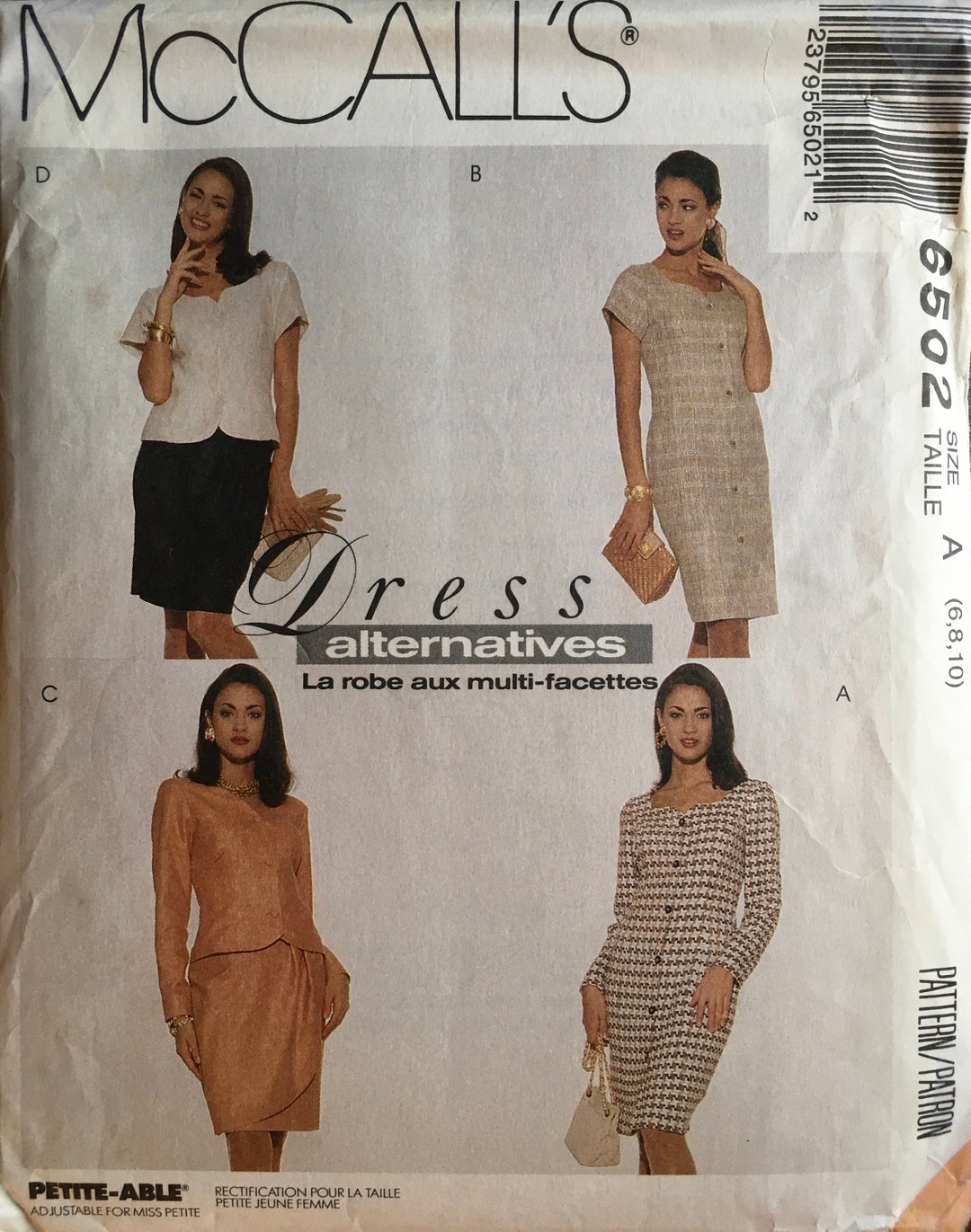 Mccall's 6502 Sewing Pattern vintage CUT - Etsy