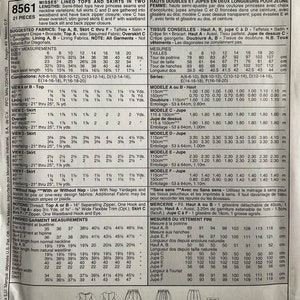 Mccall's 8561 Sewing Pattern vintage UNCUT - Etsy