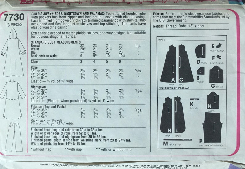Simplicity 7730 Sewing Pattern vintage CUT - Etsy