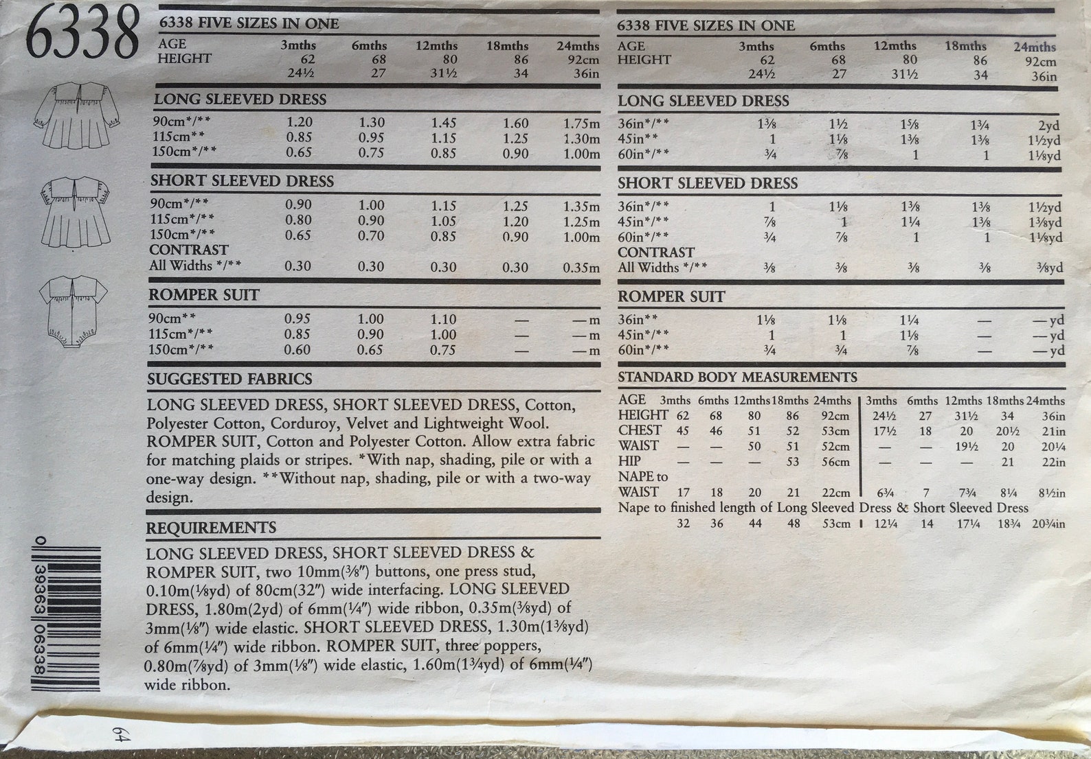 New Look 6338 Sewing Pattern vintage CUT | Etsy