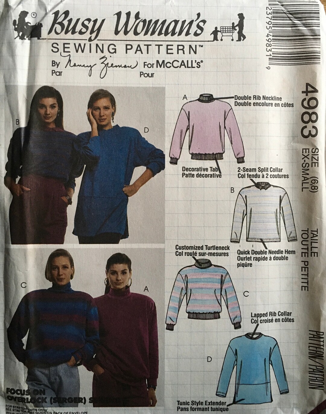 Busy Woman's 4983 Sewing Pattern vintage UNCUT - Etsy