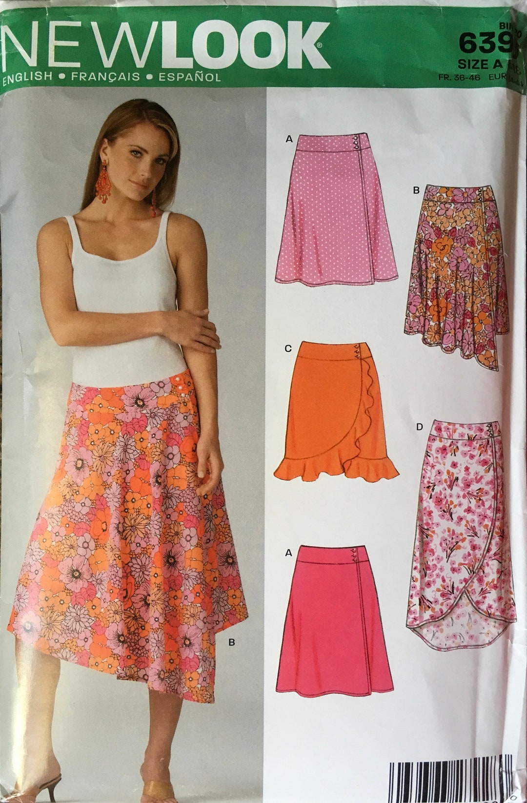 New Look 6390 Sewing Pattern vintage CUT - Etsy UK