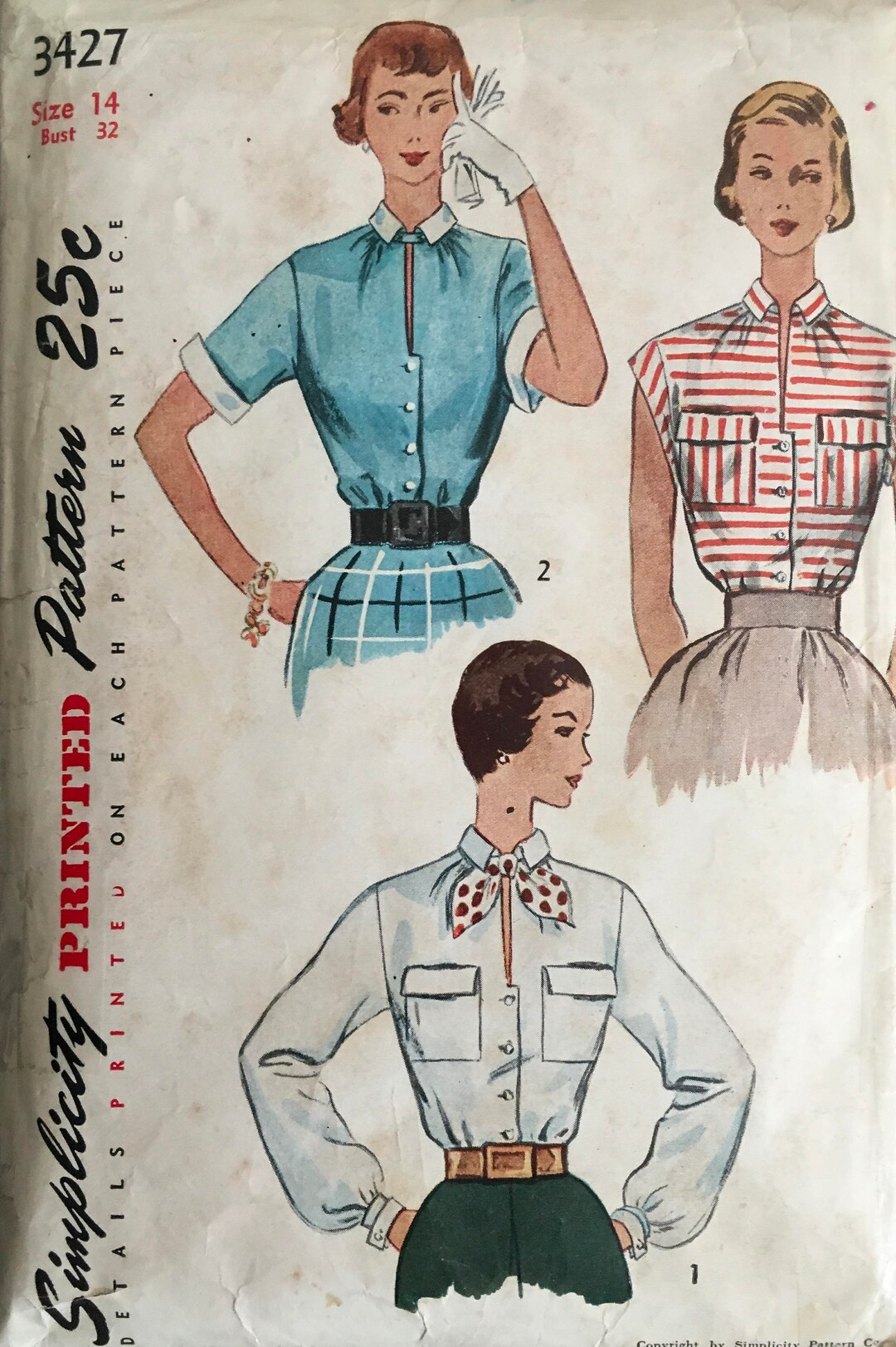 Simplicity 3427 Sewing Pattern vintage CUT - Etsy