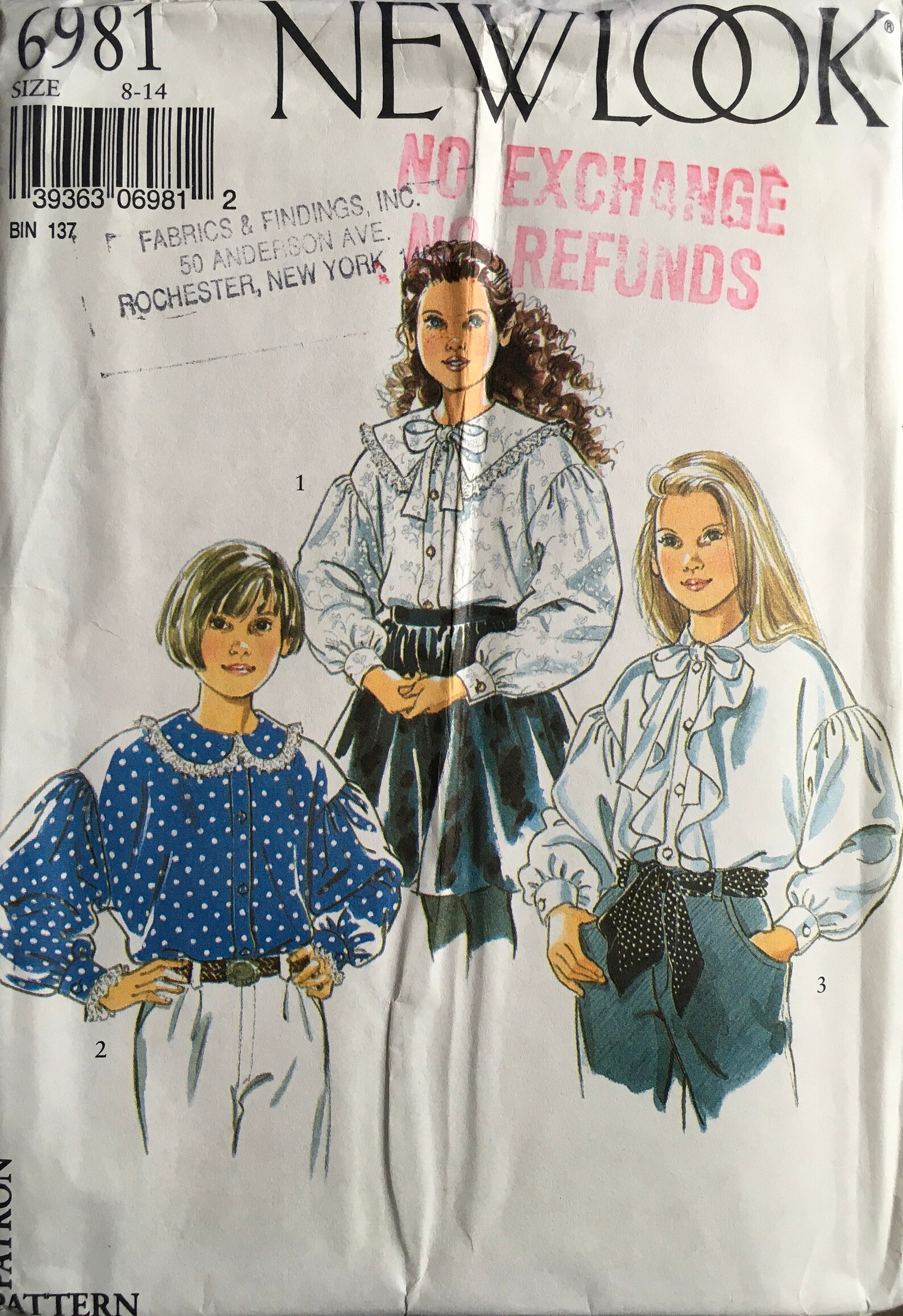 New Look 6981 Sewing Pattern vintage UNCUT - Etsy