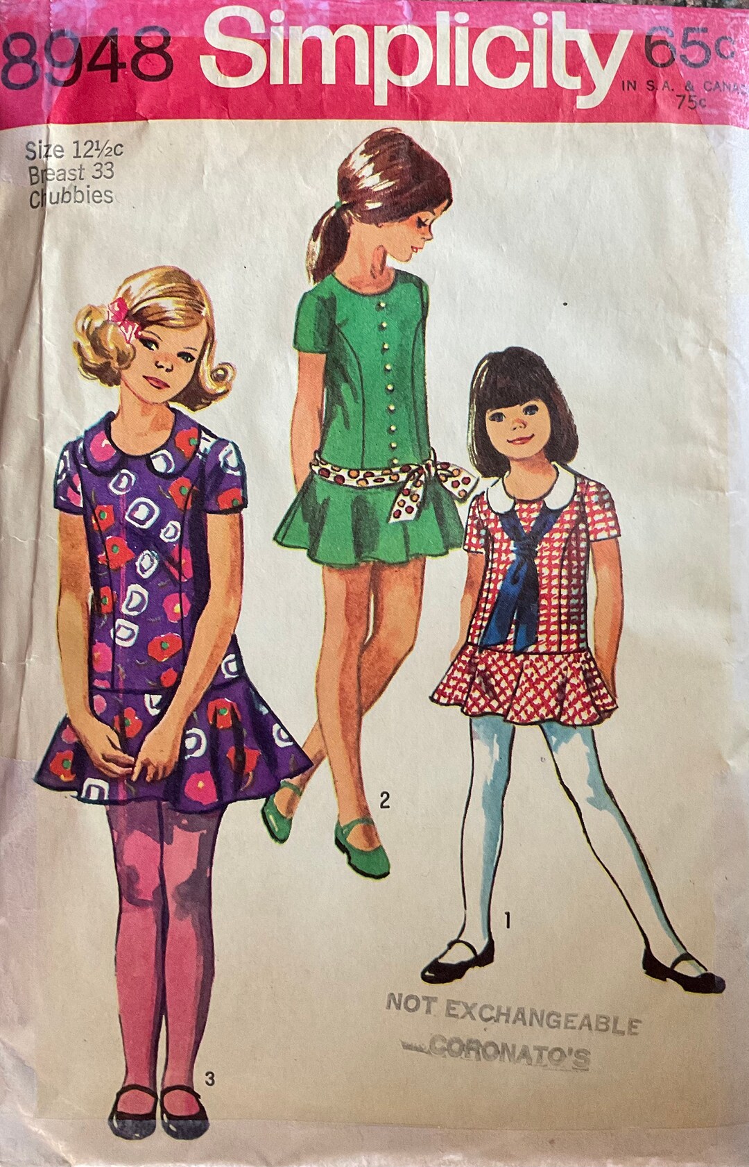 Simplicity 8948 Sewing Pattern vintage UNCUT - Etsy
