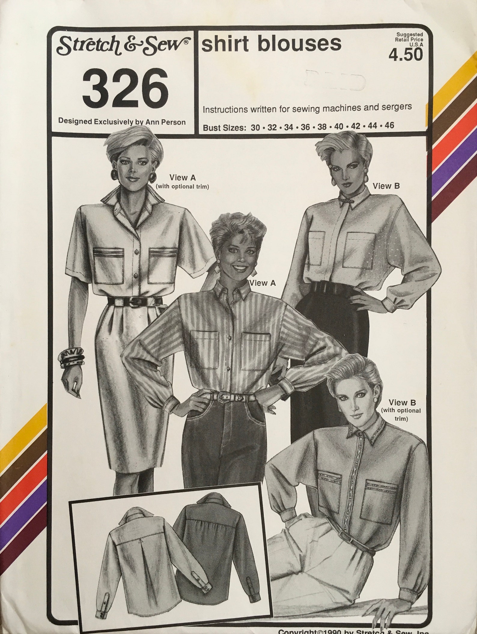 Stretch & Sew 326 Sewing Pattern vintage UNCUT - Etsy