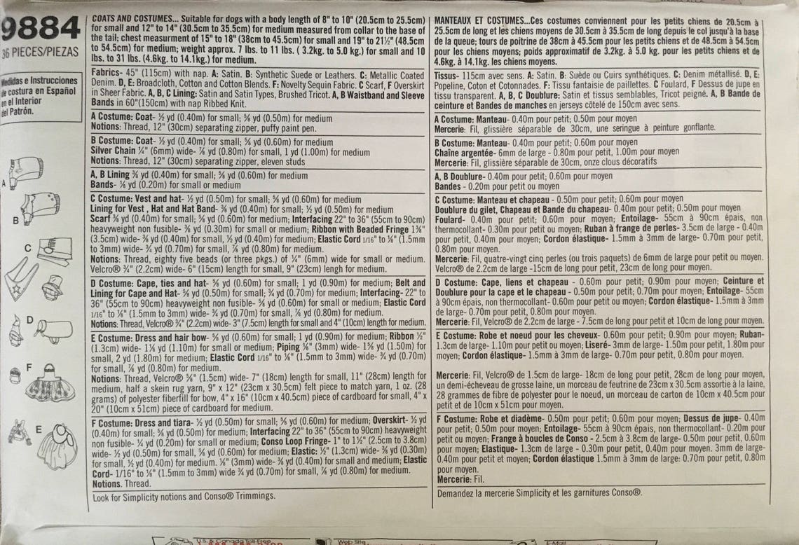 Simplicity 9884 Sewing Pattern vintage UNCUT | Etsy