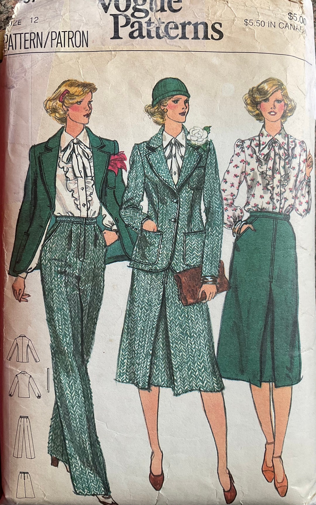 Vogue 9907 Sewing Pattern vintage CUT - Etsy