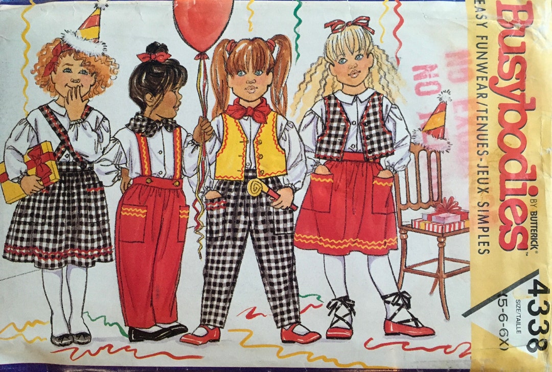 Busybodies 4338 Sewing Pattern vintage CUT - Etsy