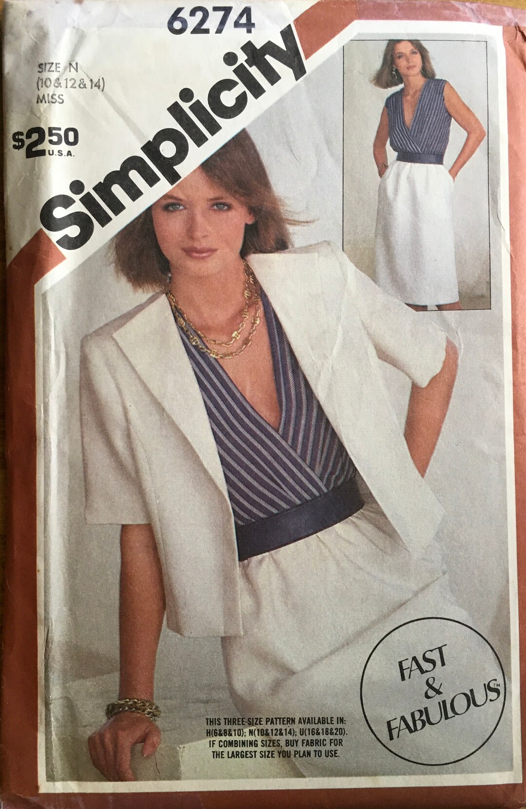 Simplicity 6274 Sewing Pattern vintage UNCUT - Etsy