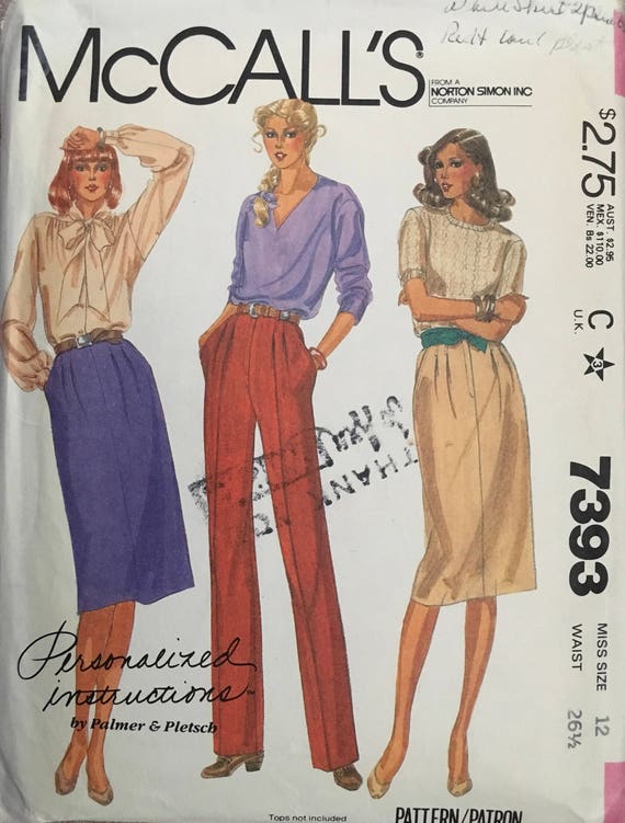 McCall's 7393 Sewing Pattern Vintage CUT | Etsy