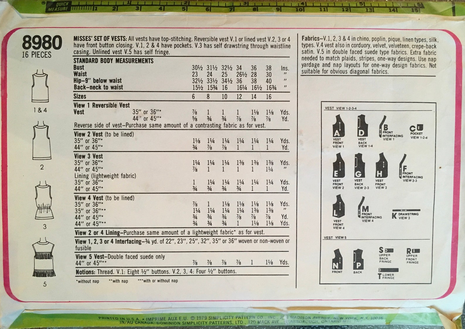 Simplicity 8980 Sewing Pattern vintage CUT - Etsy