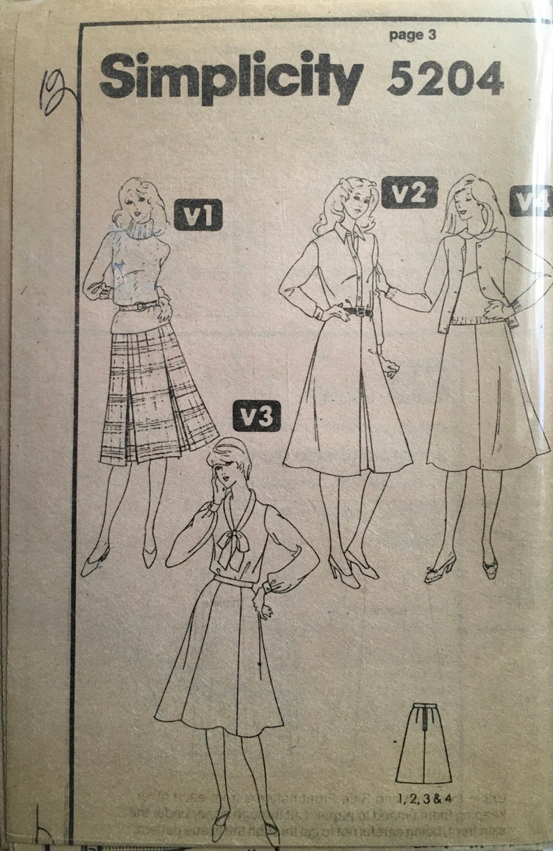 Simplicity 5204 Sewing Pattern vintage UNCUT/CUT | Etsy