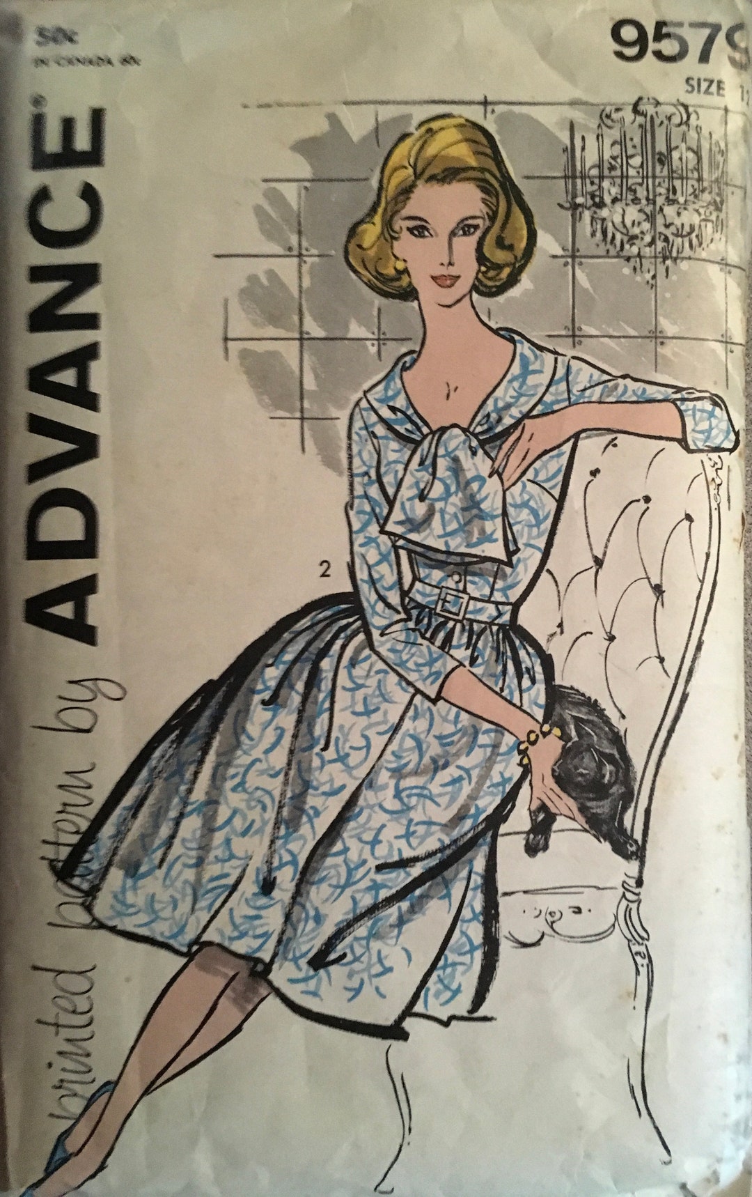 Advance 9579 Sewing Pattern vintage CUT - Etsy