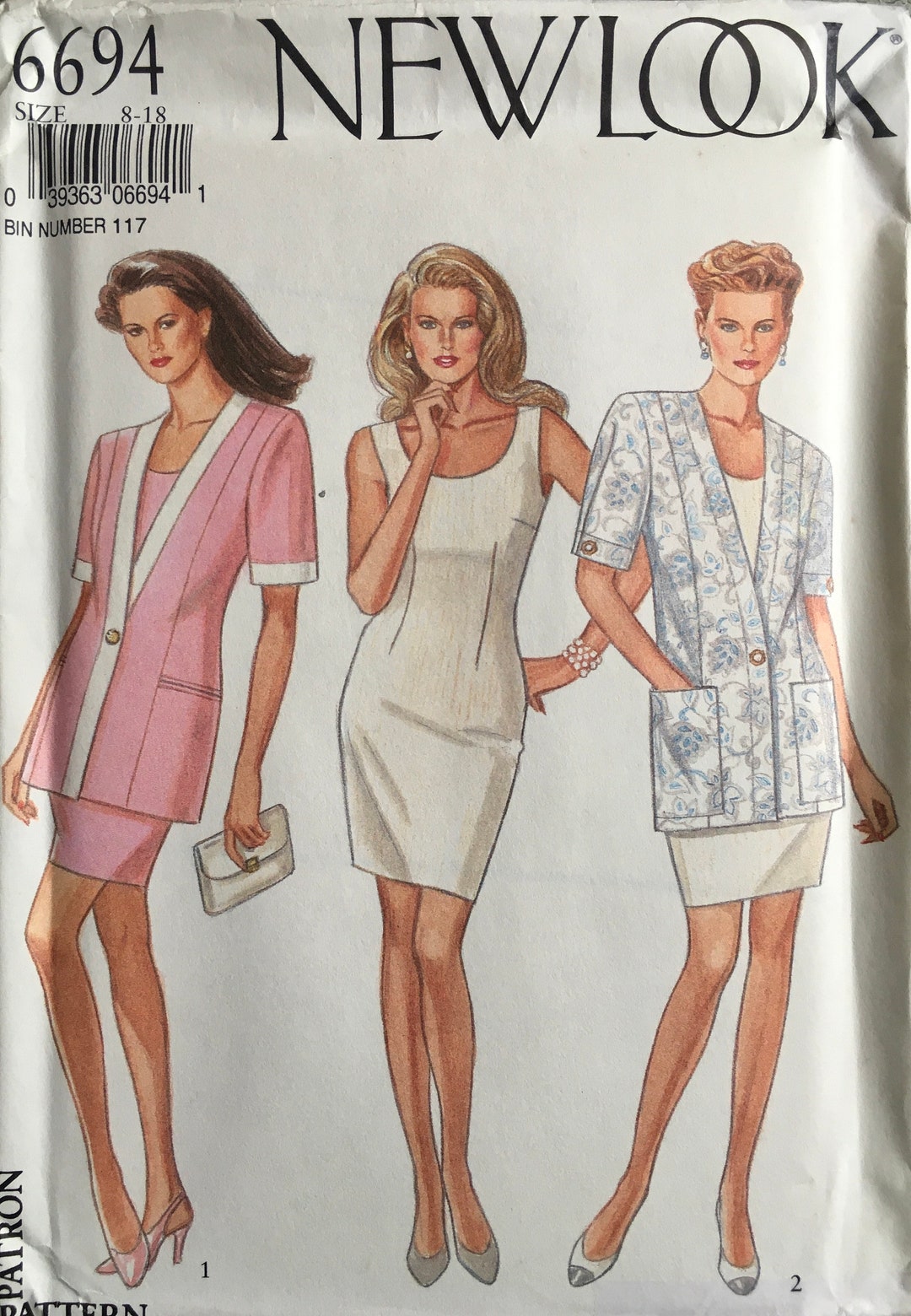 New Look 6694 Sewing Pattern vintage UNCUT - Etsy