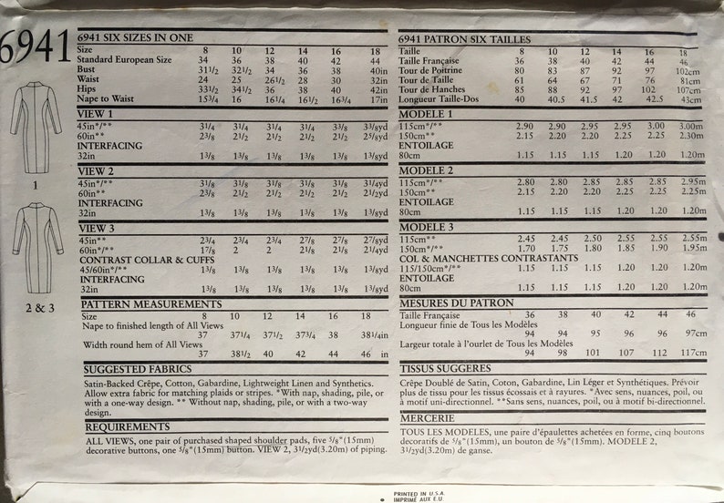 New Look 6941 Sewing Pattern vintage CUT - Etsy