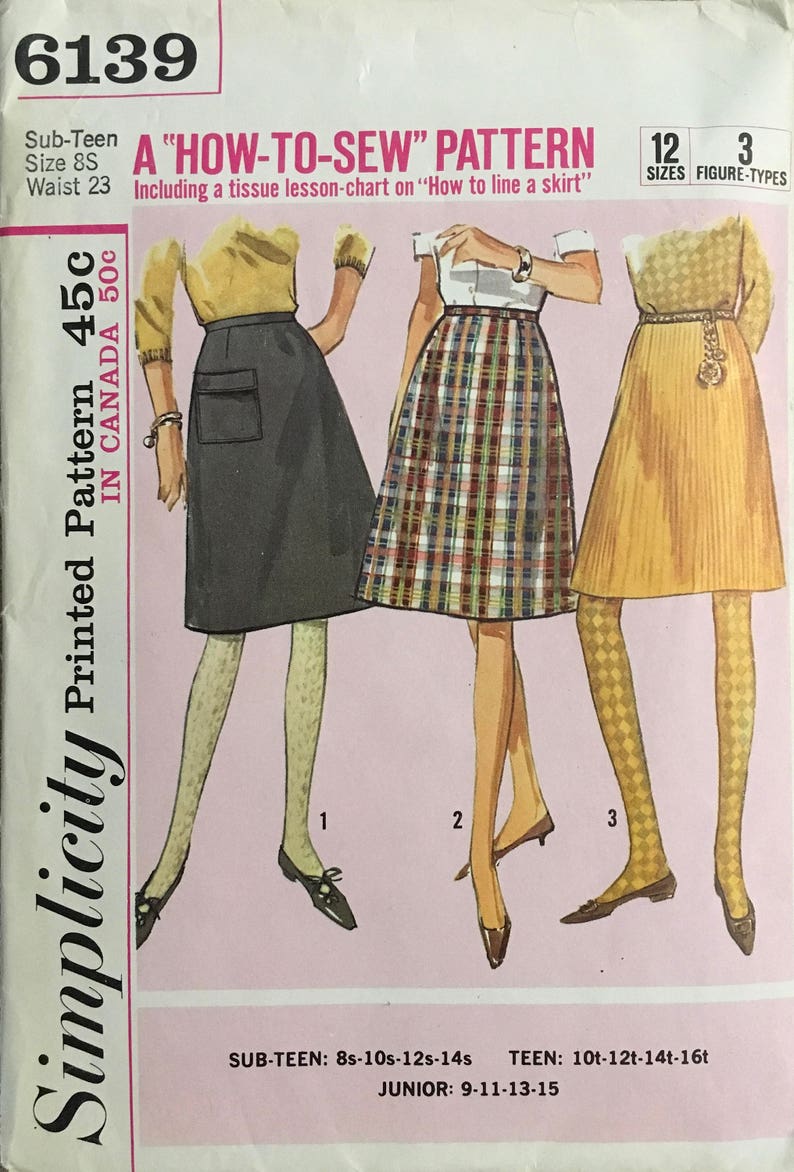 Simplicity 6139 Sewing Pattern vintage CUT - Etsy