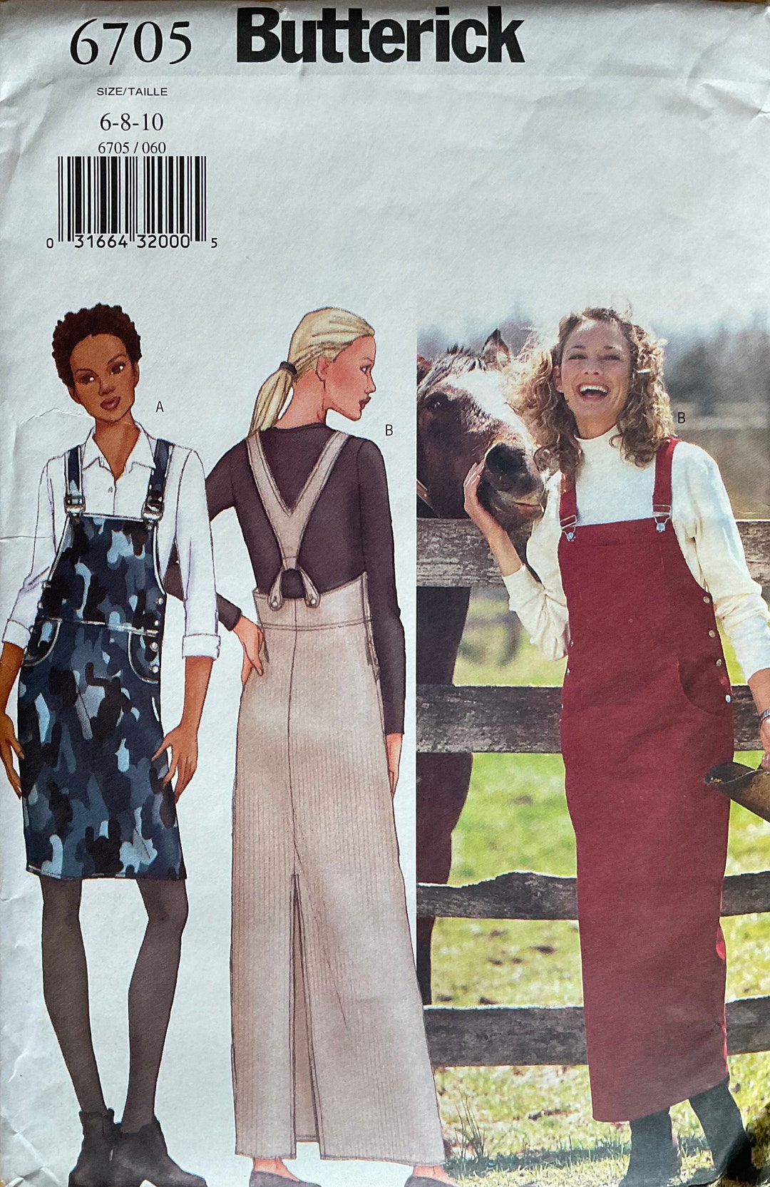 Butterick 6705 Sewing Pattern vintage UNCUT - Etsy