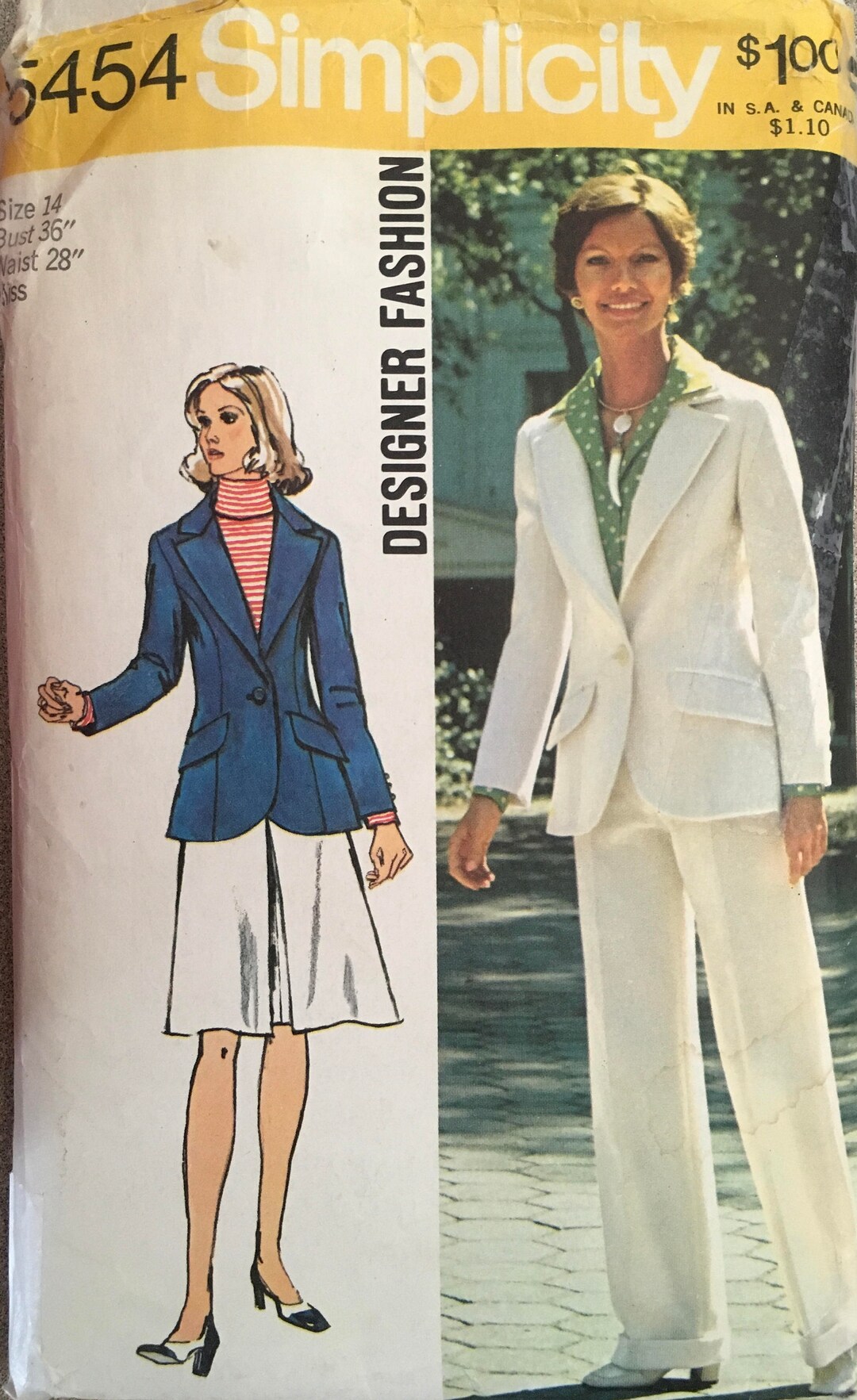 Simplicity 5454 Sewing Pattern vintage CUT - Etsy