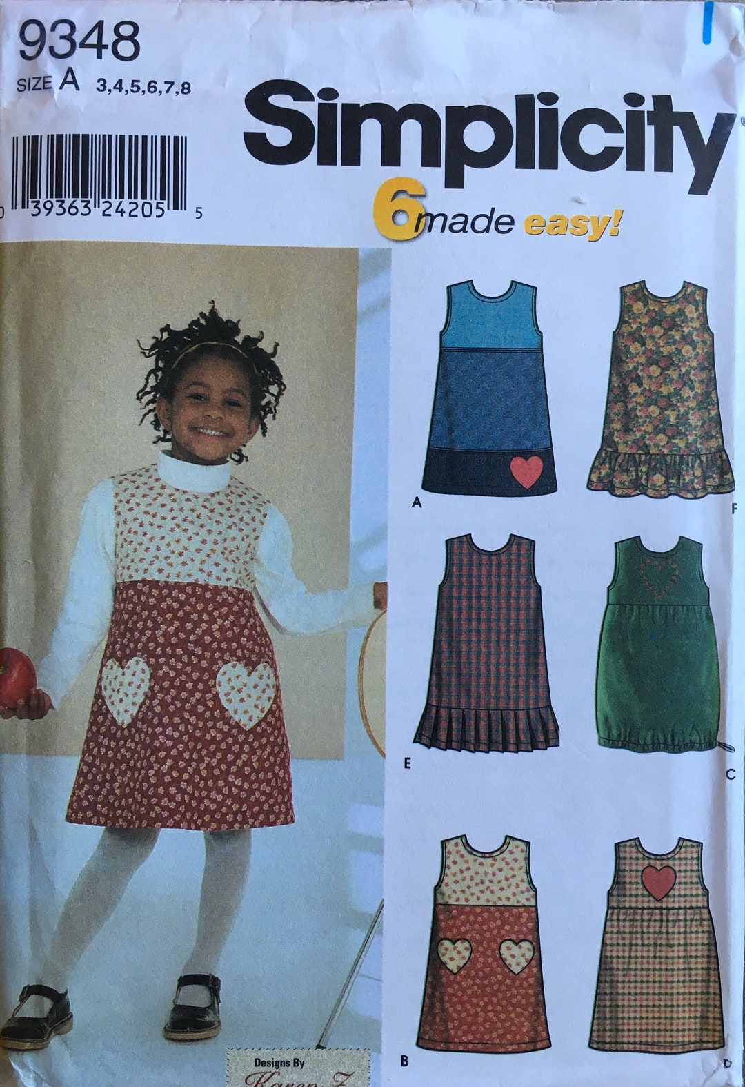 Simplicity 9348 Sewing Pattern vintage UNCUT - Etsy
