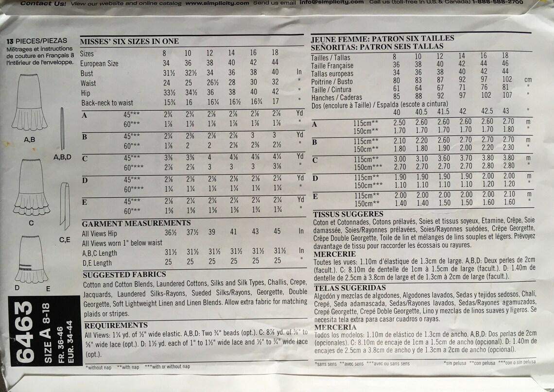 New Look 6463 Sewing Pattern UNCUT - Etsy