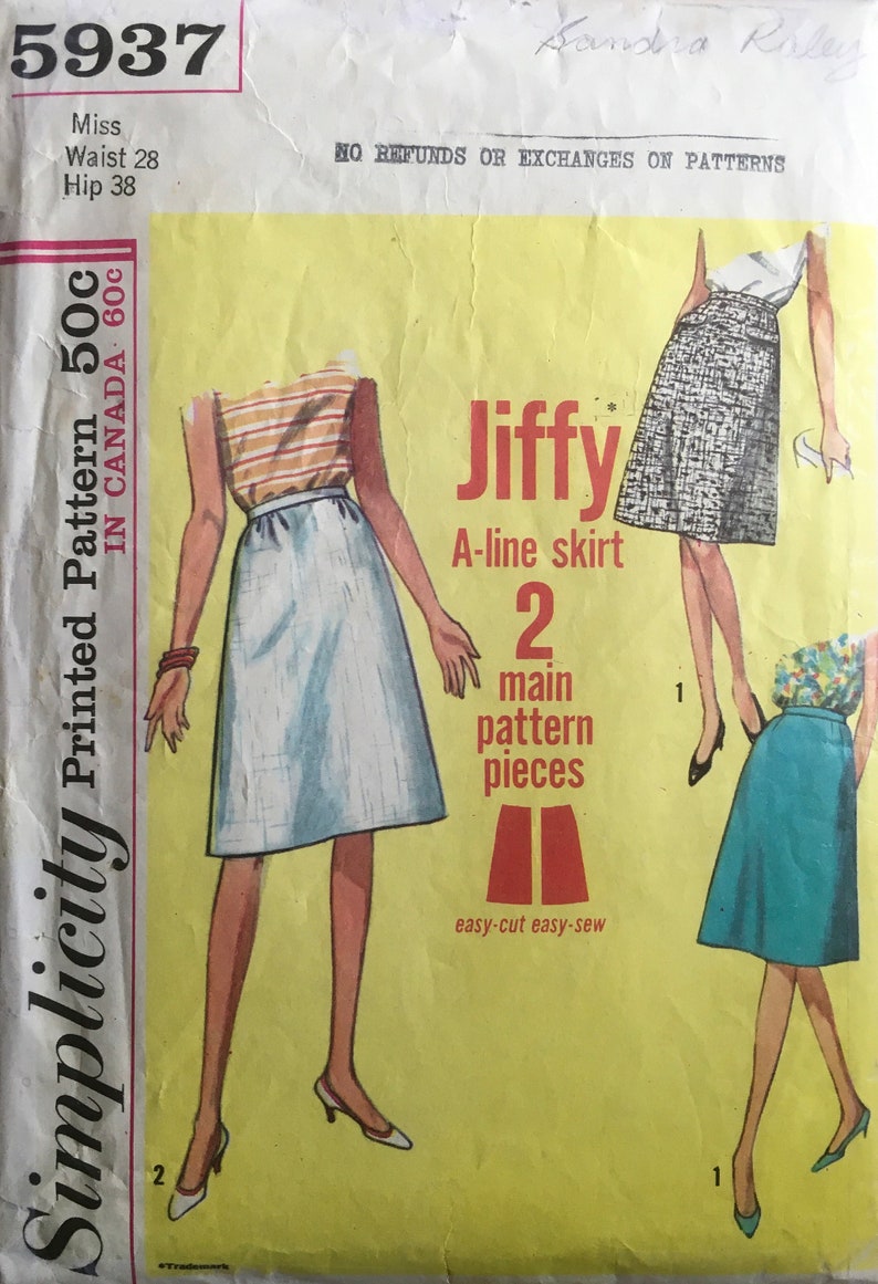 Simplicity 5937 Sewing Pattern vintage CUT - Etsy
