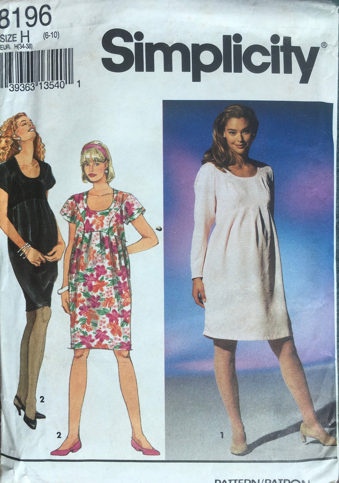 Simplicity 8196 Sewing Pattern vintage CUT - Etsy