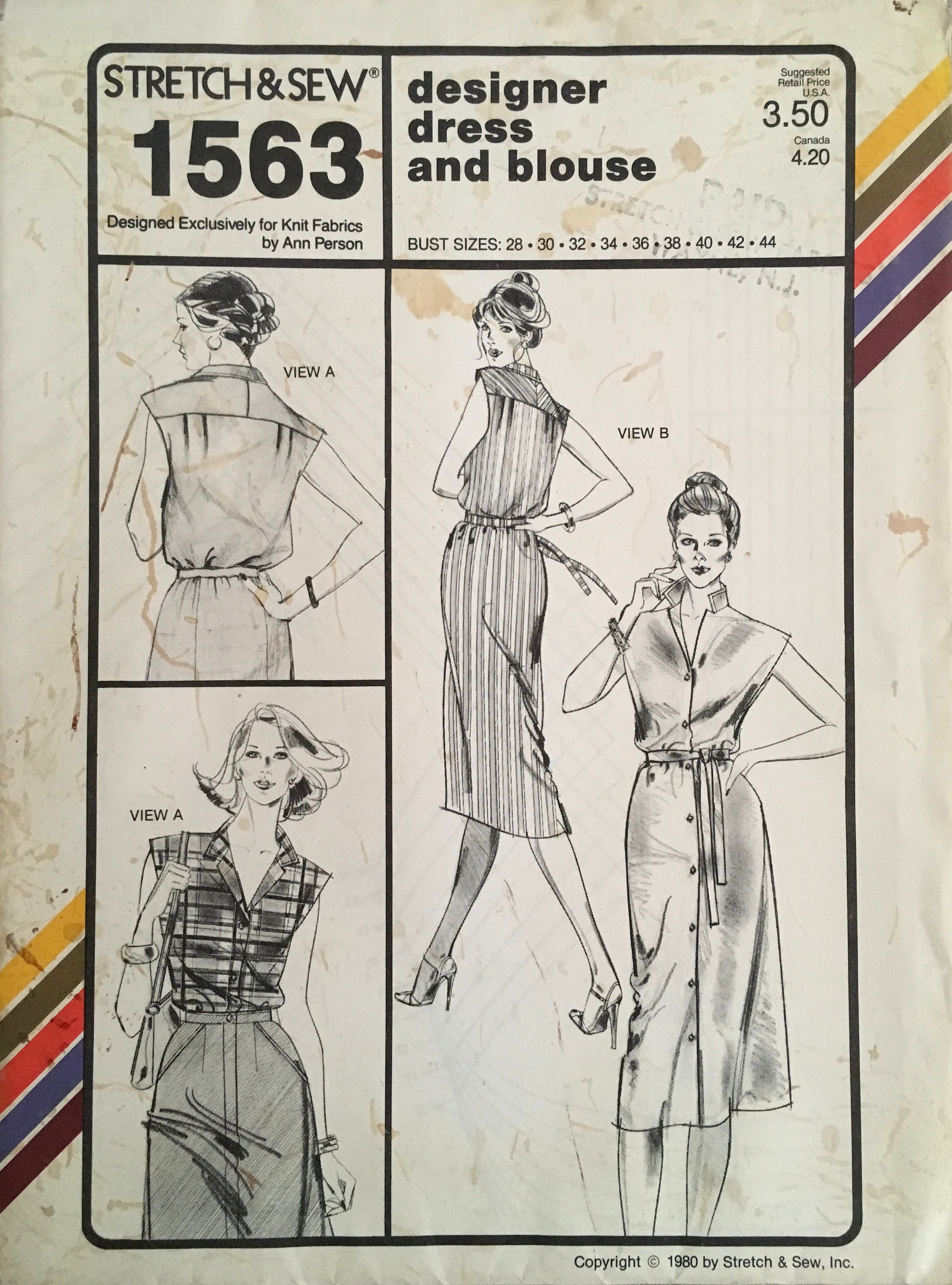 Sewing designed by Ann Person. Stretch and Sew Pattern #1560 Tab front ...