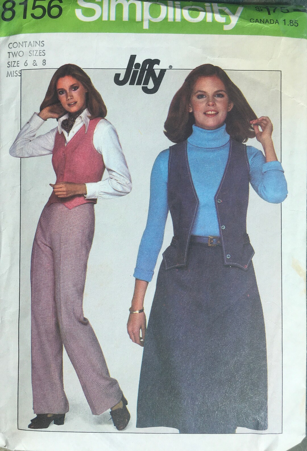 Simplicity 8156 Sewing Pattern vintage CUT - Etsy