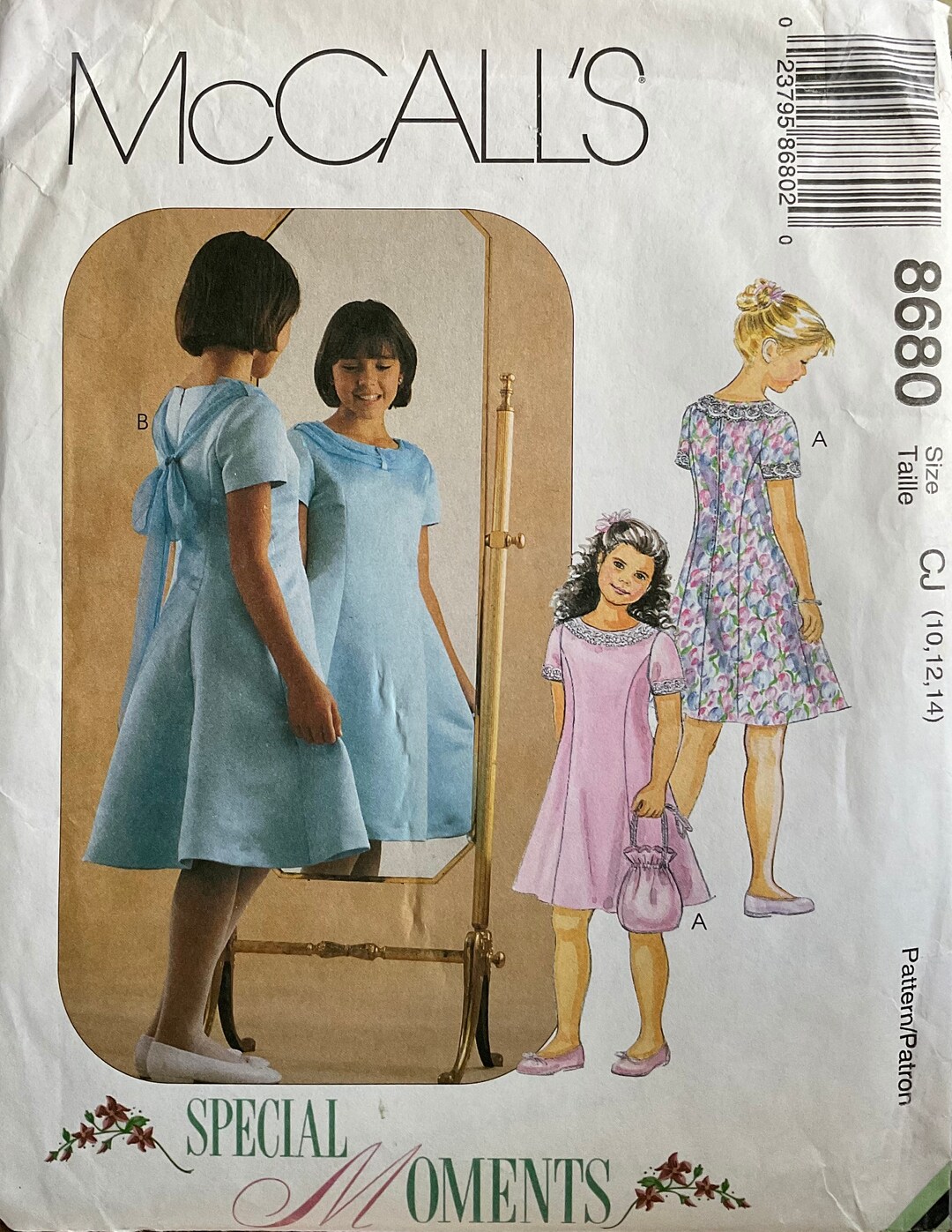 Mccalls 8680 Sewing Pattern Vintage Uncut Etsy
