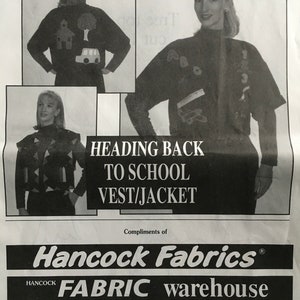 Hancock Fabrics Appliqué Pattern vintage UNCUT - Etsy
